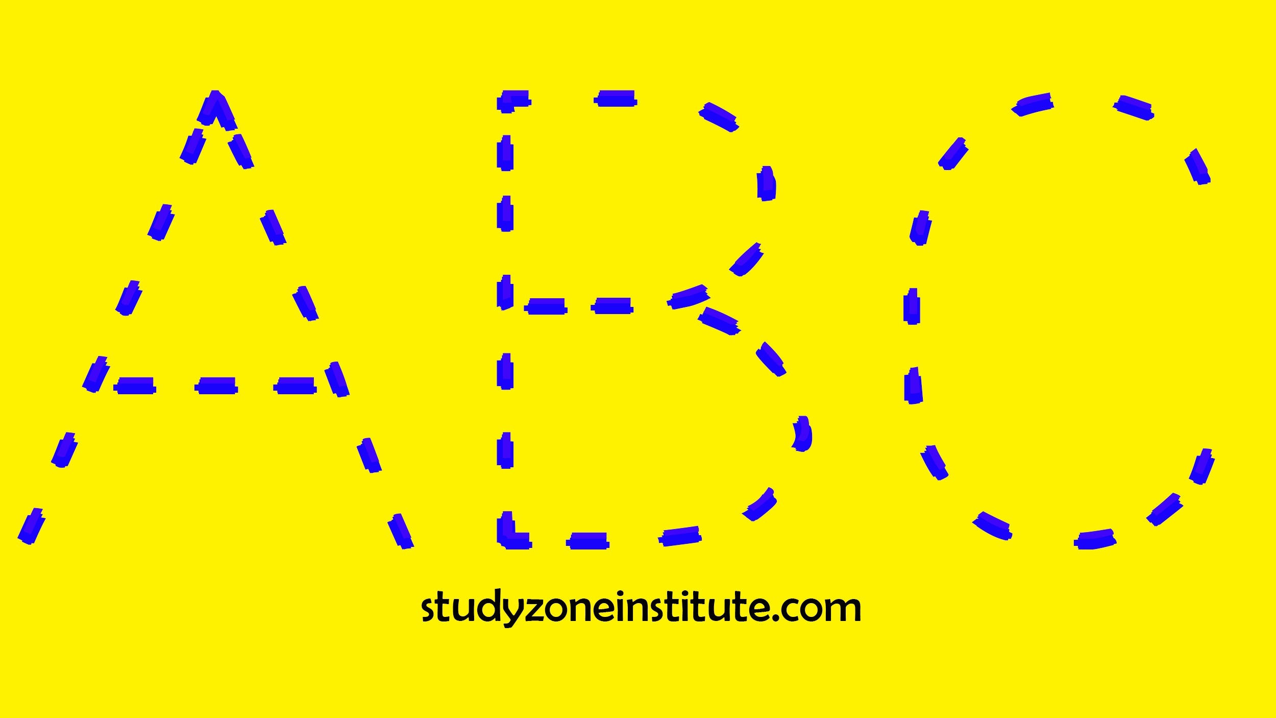 Trace alphabet: Download 27 free worksheets - Study Zone Institute