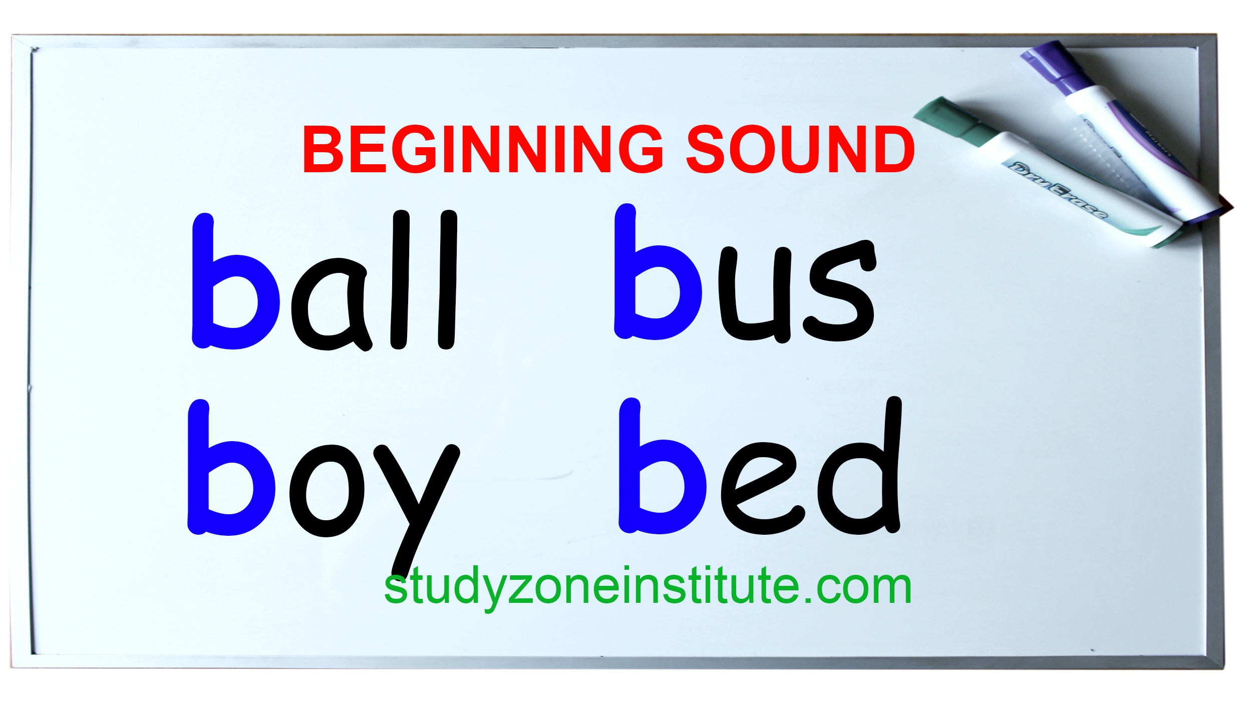 Beginning sound b: Download free worksheet to trace, colour - Study ...
