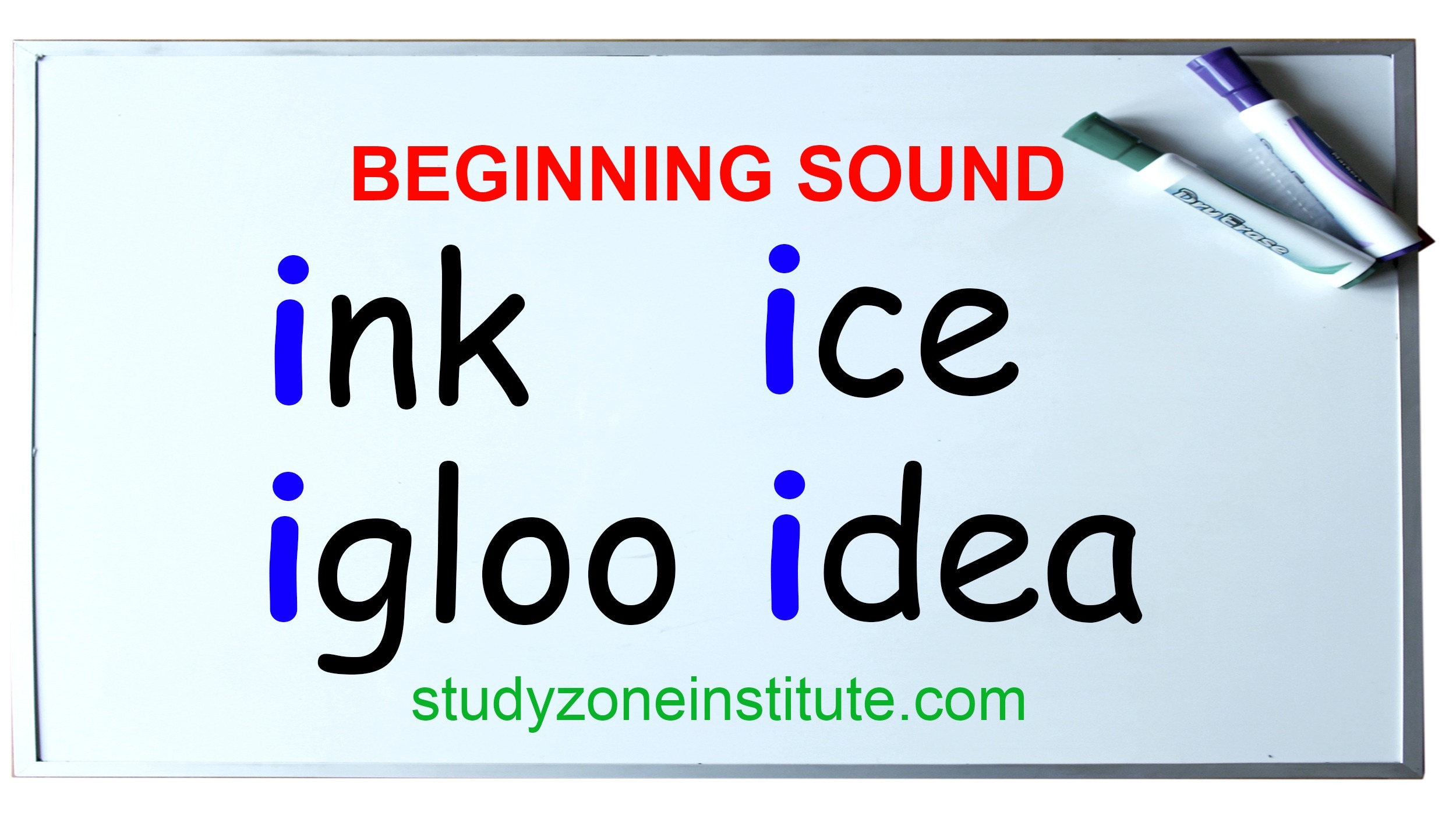 Beginning sound i: Download free worksheets, trace, colour short and ...