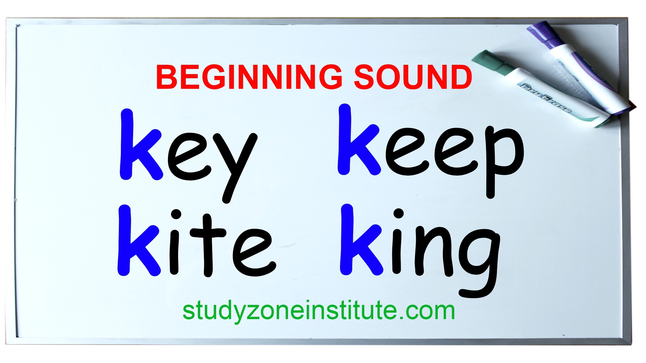Beginning sound k: Download free worksheet, trace, colour - Study Zone ...