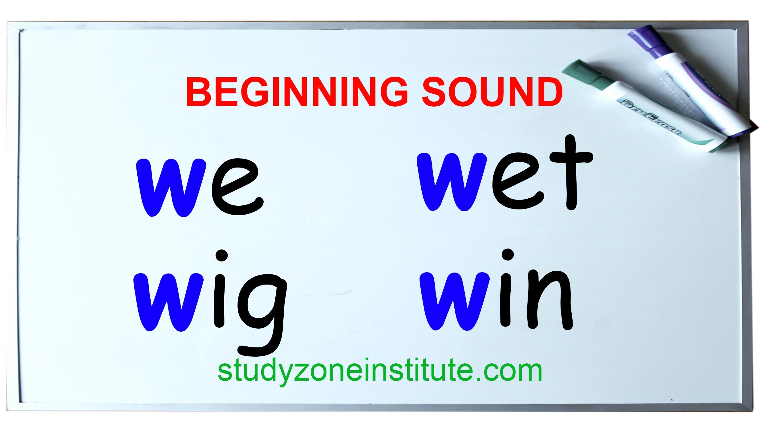 Beginning sound w: Download free worksheet, trace, colour - Study Zone ...