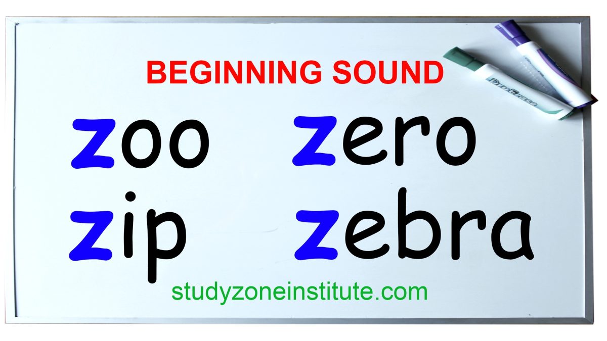 Beginning sound z: Download free worksheet, trace, colour - Study Zone ...