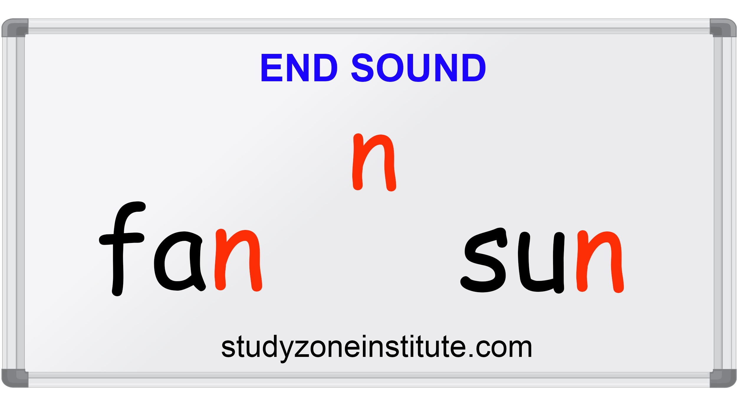 End sound n: Download free worksheet, trace, colour and fill - Study ...