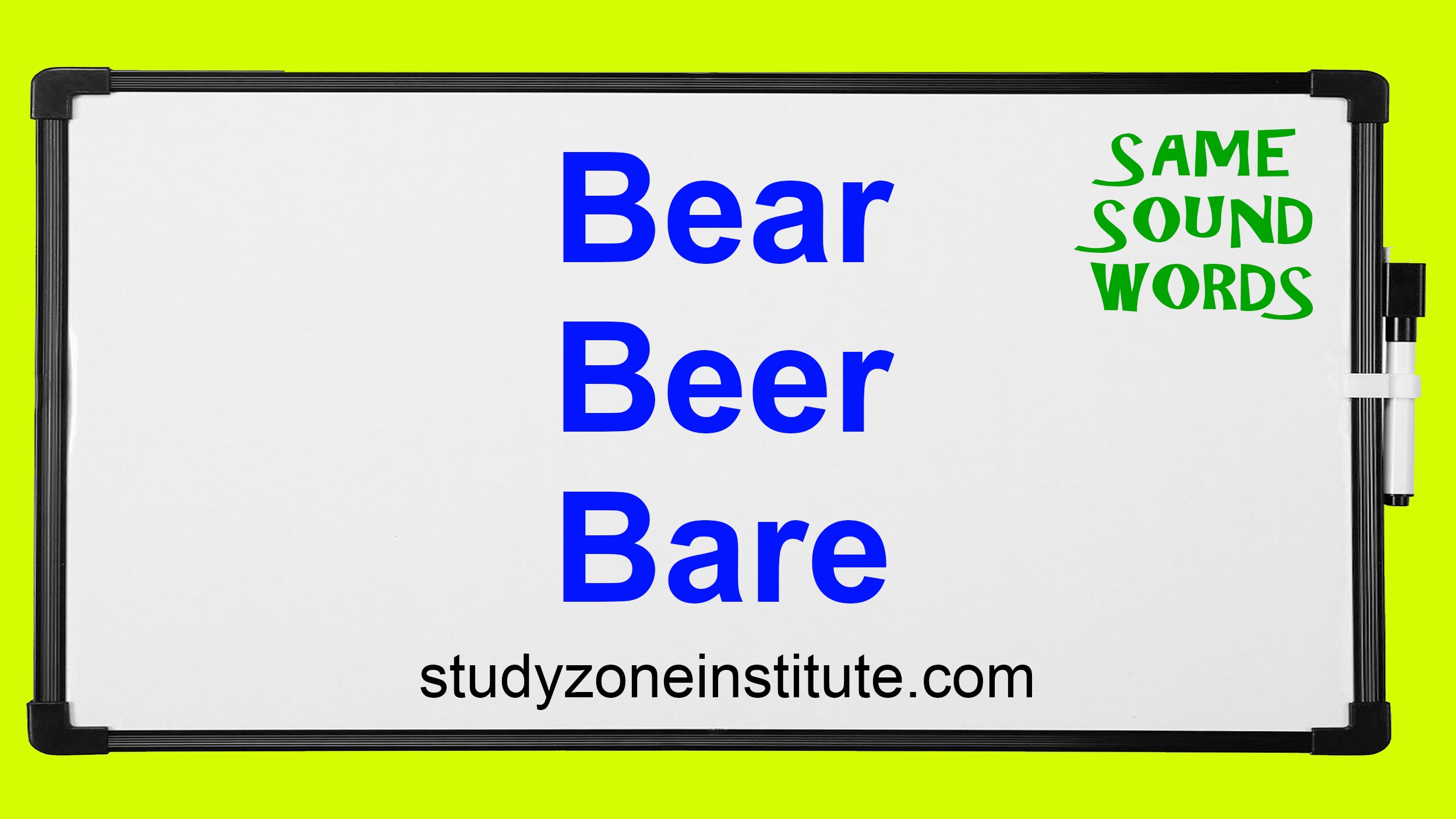 Bear Beer Bare: Download free worksheets to learn homophones - Study ...