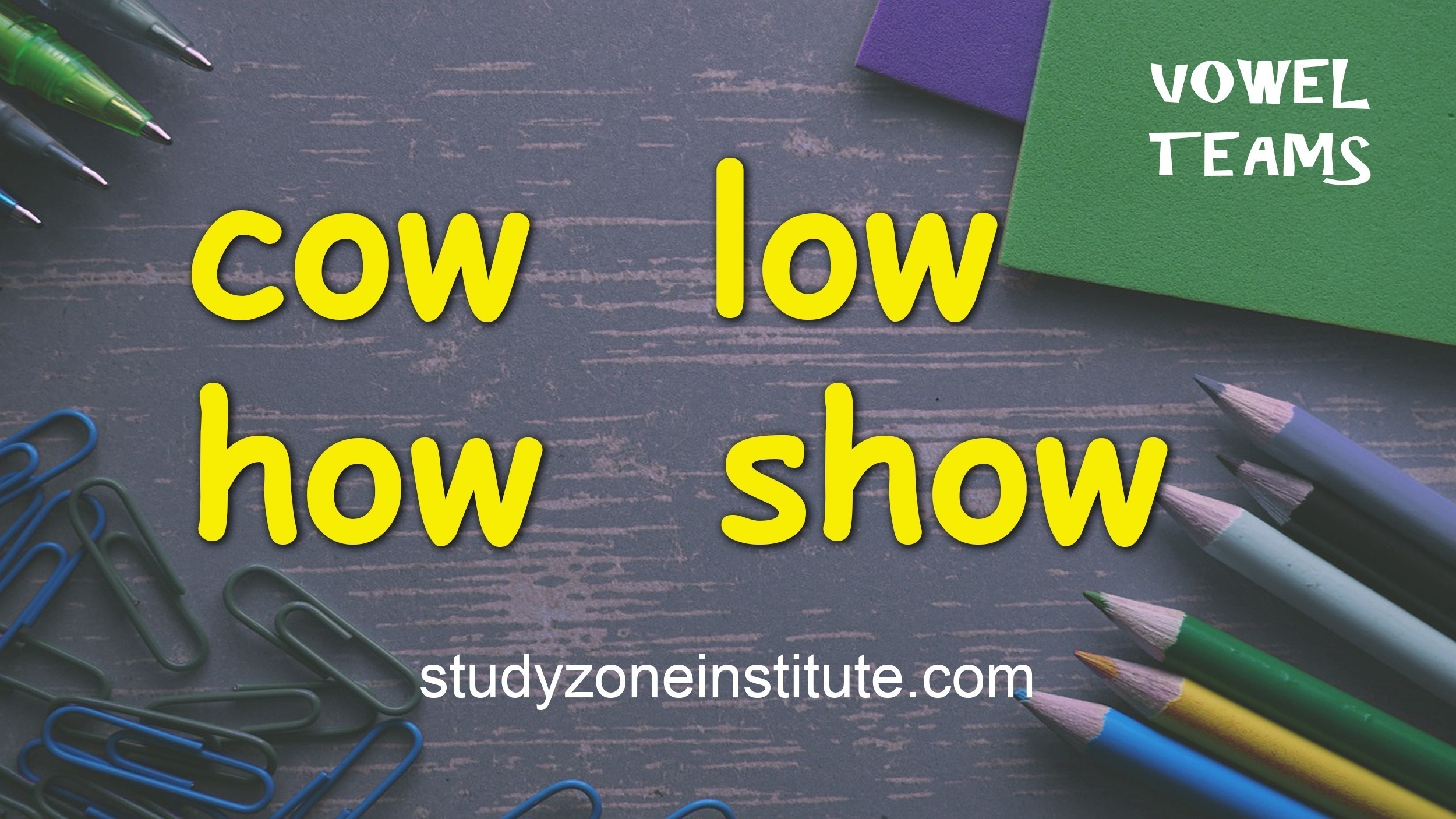 OW words: Download 5 free worksheets with this vowel team - Study Zone ...