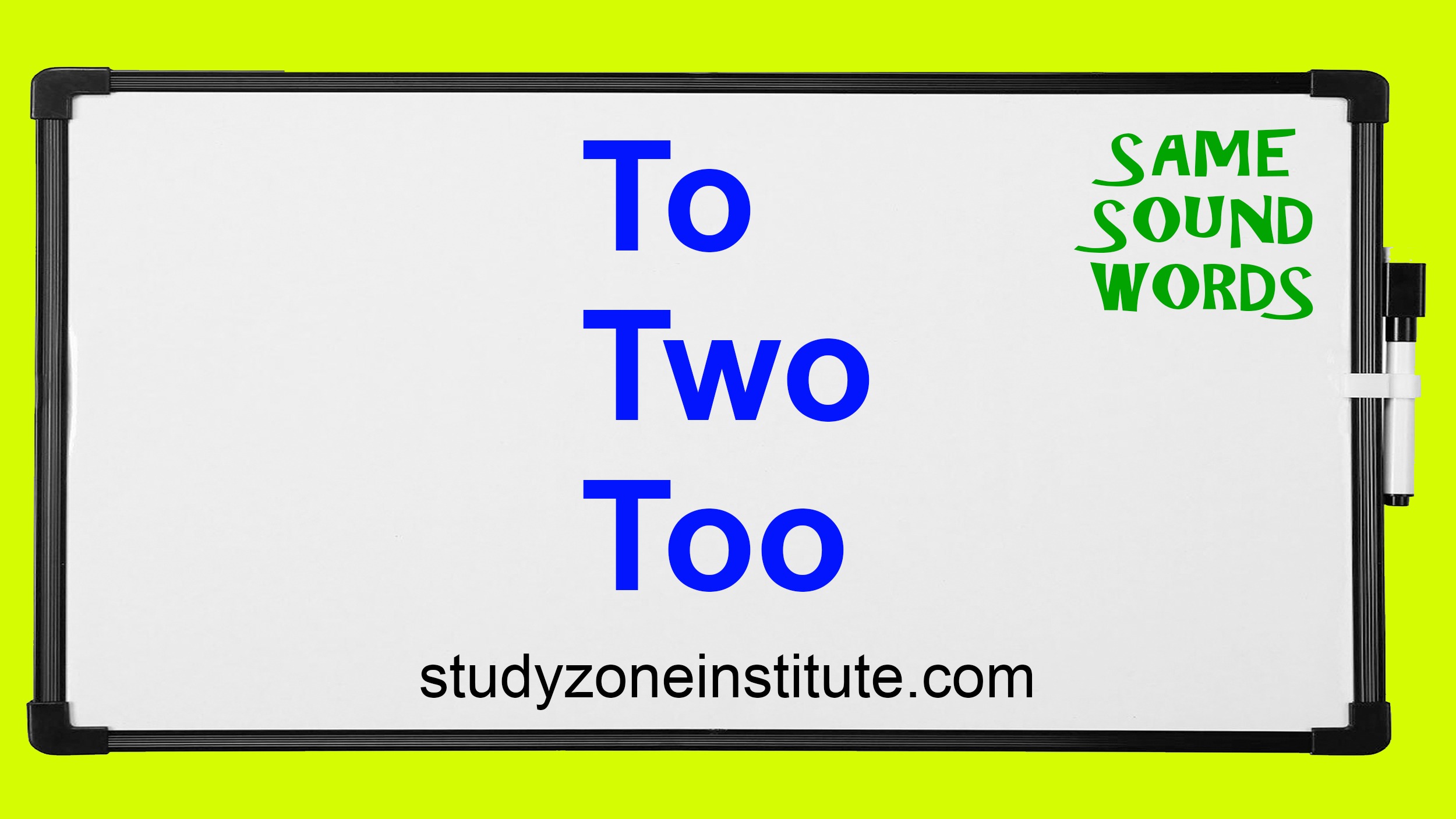 To Two Too: Download free worksheets to learn homophones - Study Zone ...