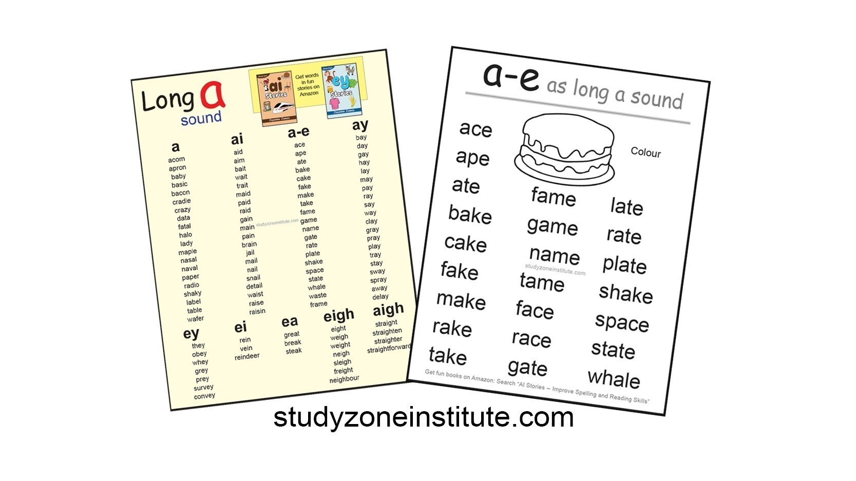 Pattern ‘A-E long A’ sound in ‘cake’: Download free word list and ...