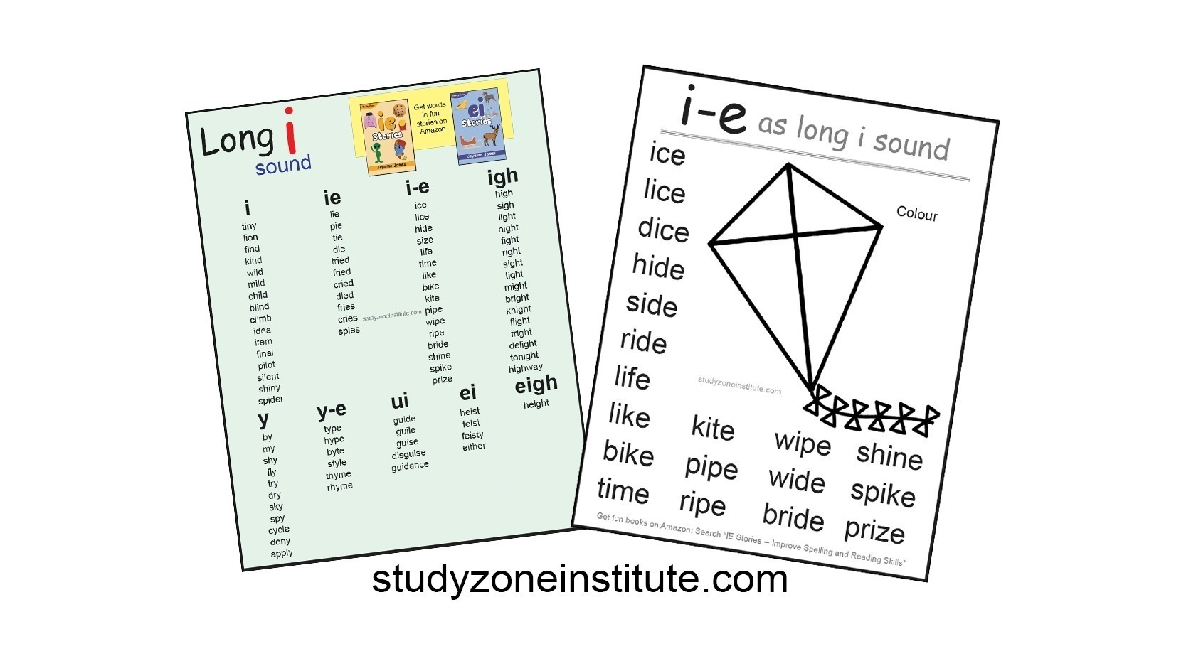 Pattern ‘I-E long I’ sound in ‘ice’: Download free word list and ...