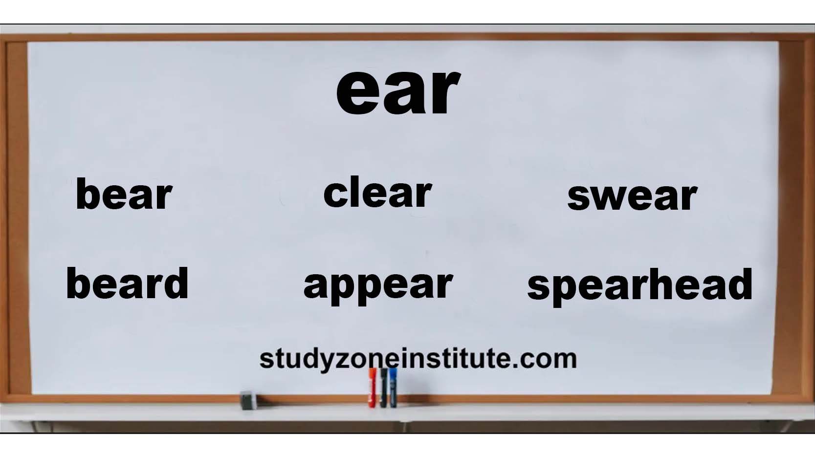 EAR words: Use this word list with examples to master the trigraph ...