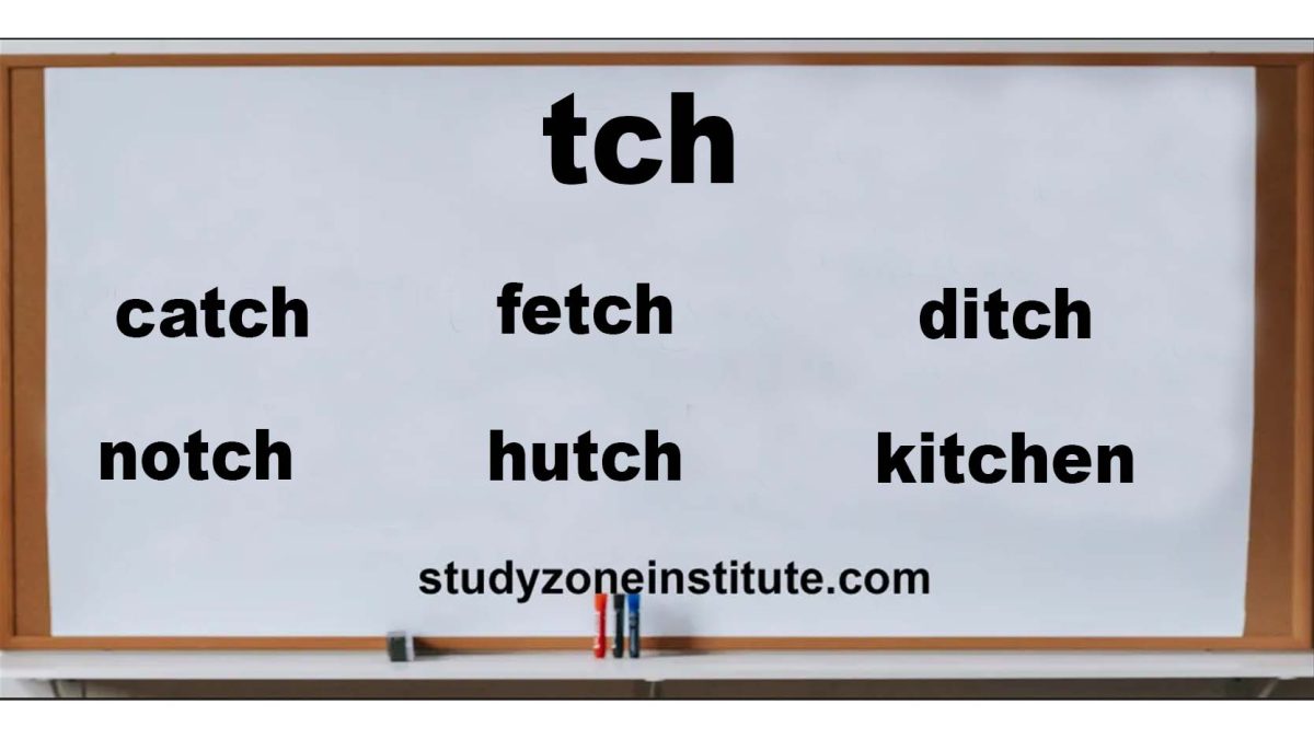 TCH words: From catch to ketchup, learn the trigraph with word list and ...